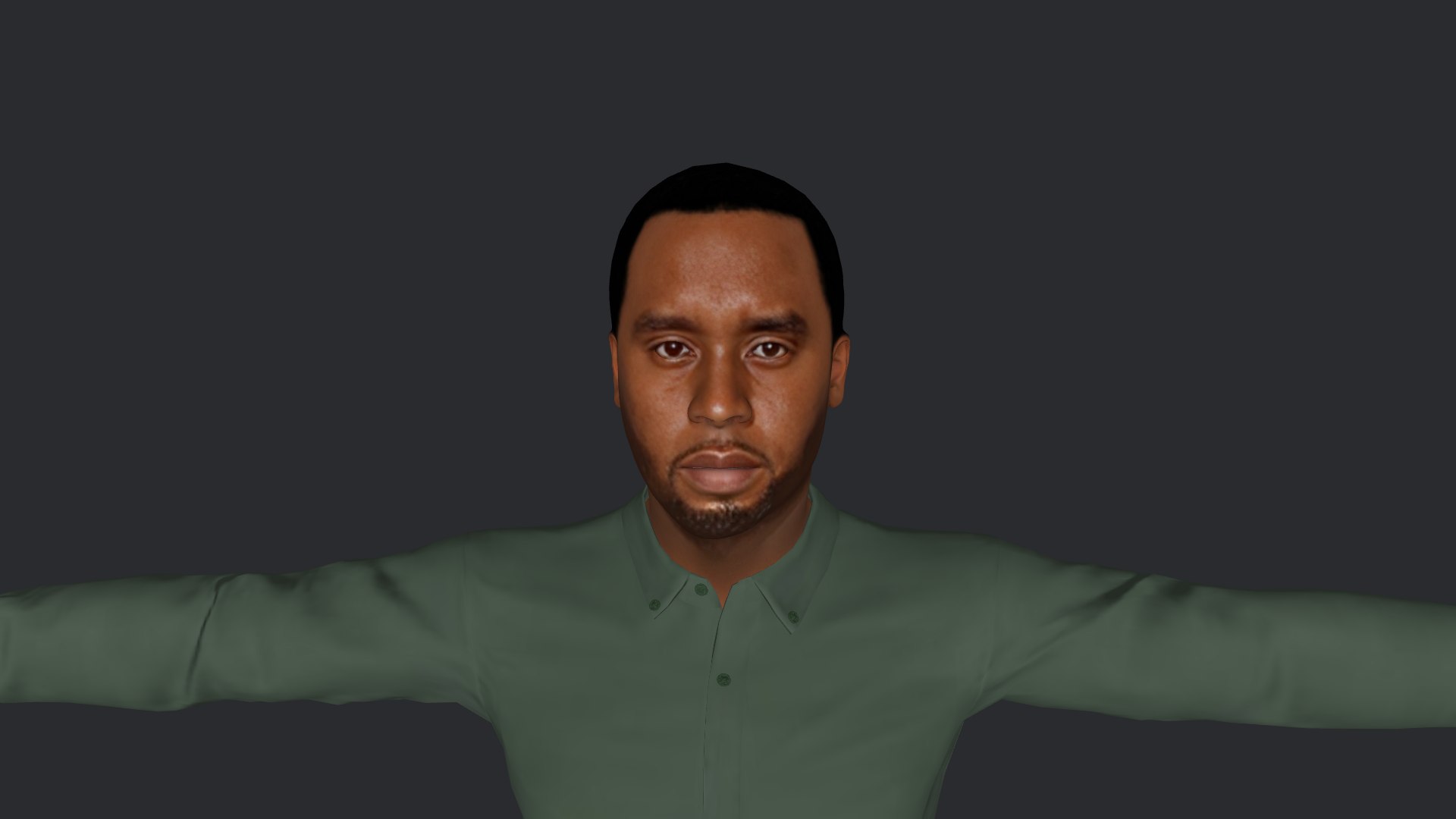 P Diddy Hyper Realistic Full Body Fully Rigged 3D Character 3D ...