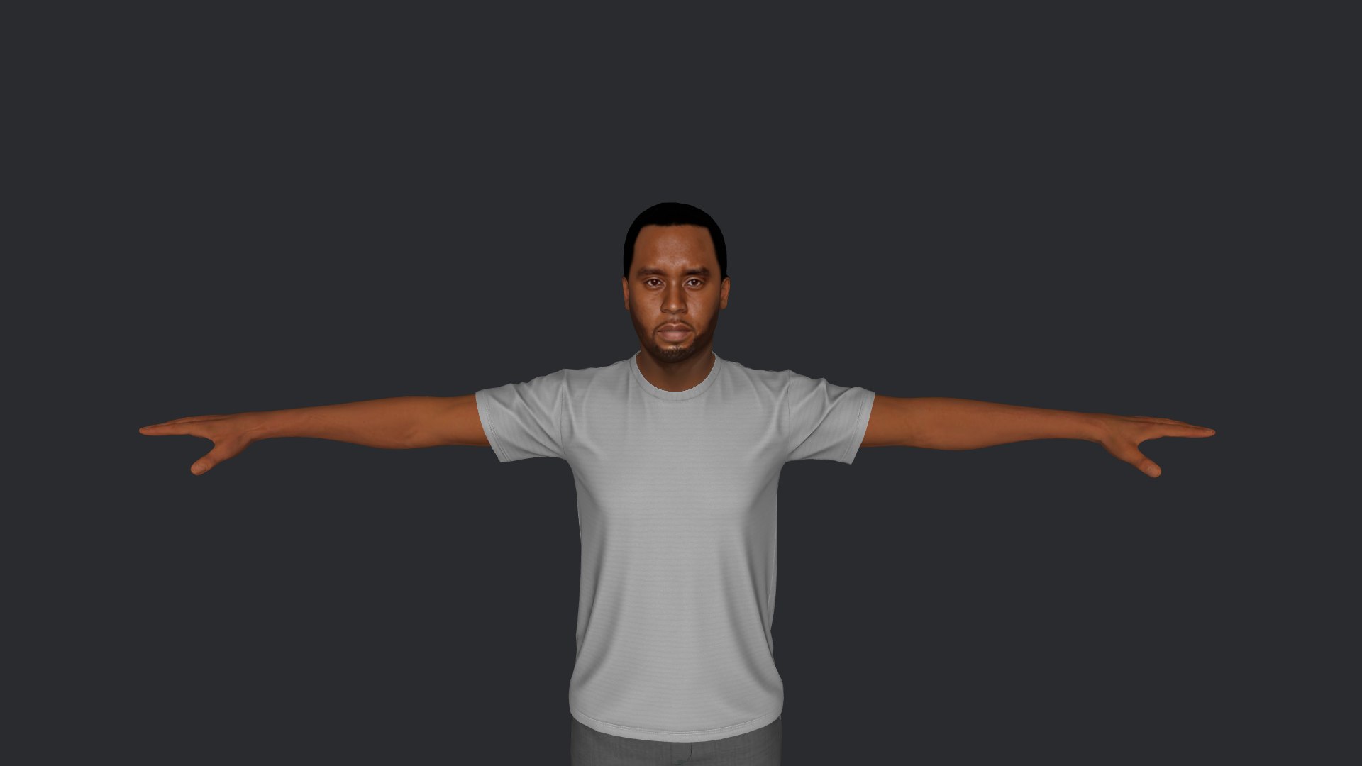 P Diddy Hyper Realistic Full Body Fully Rigged 3D Character 3D ...