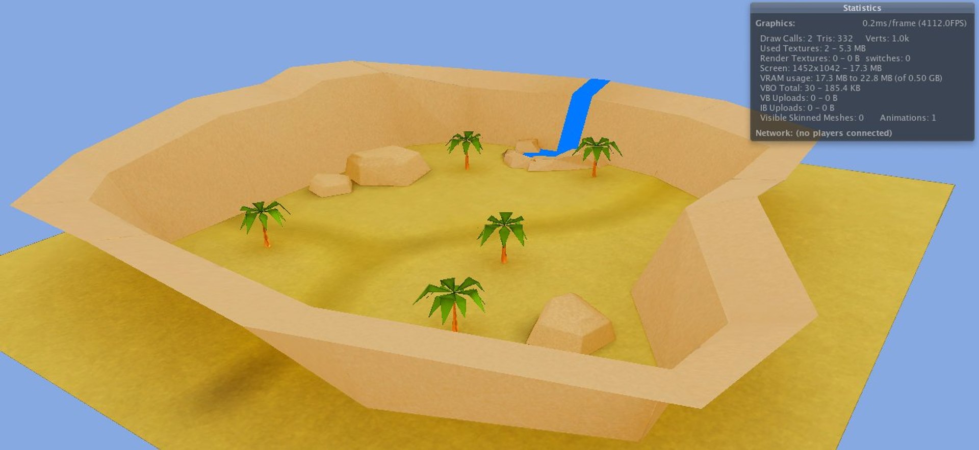 Unity Ready Desert 3d Model