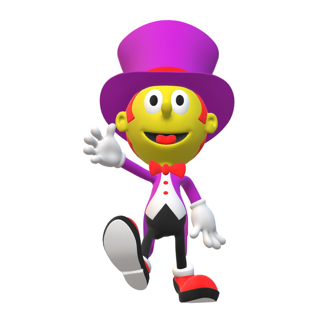 3D Vintage Cartoon Character - TurboSquid 2352668