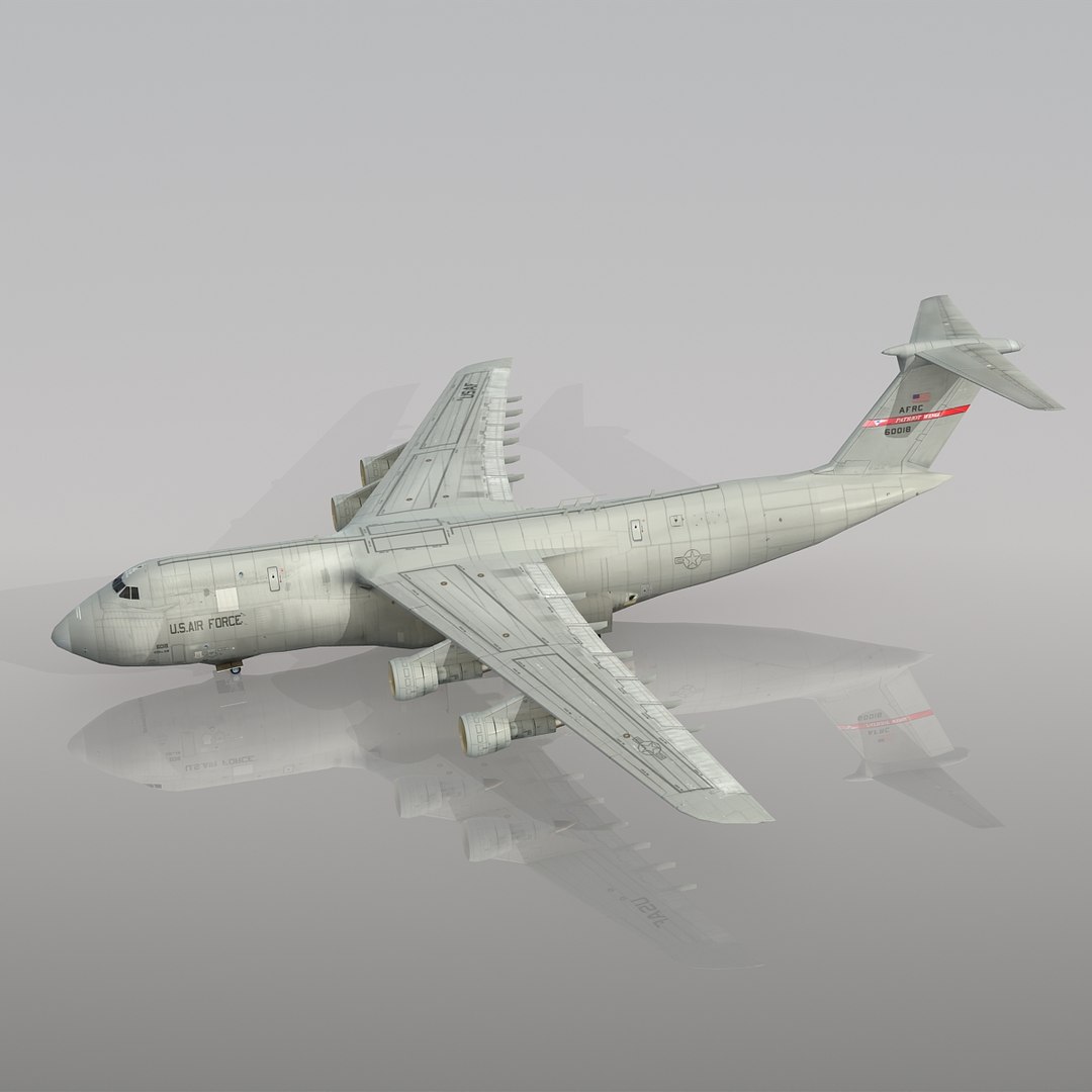 3d Lockheed C-5 Galaxy Usaf Model