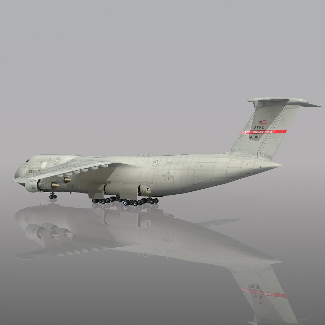 3d Lockheed C-5 Galaxy Usaf Model