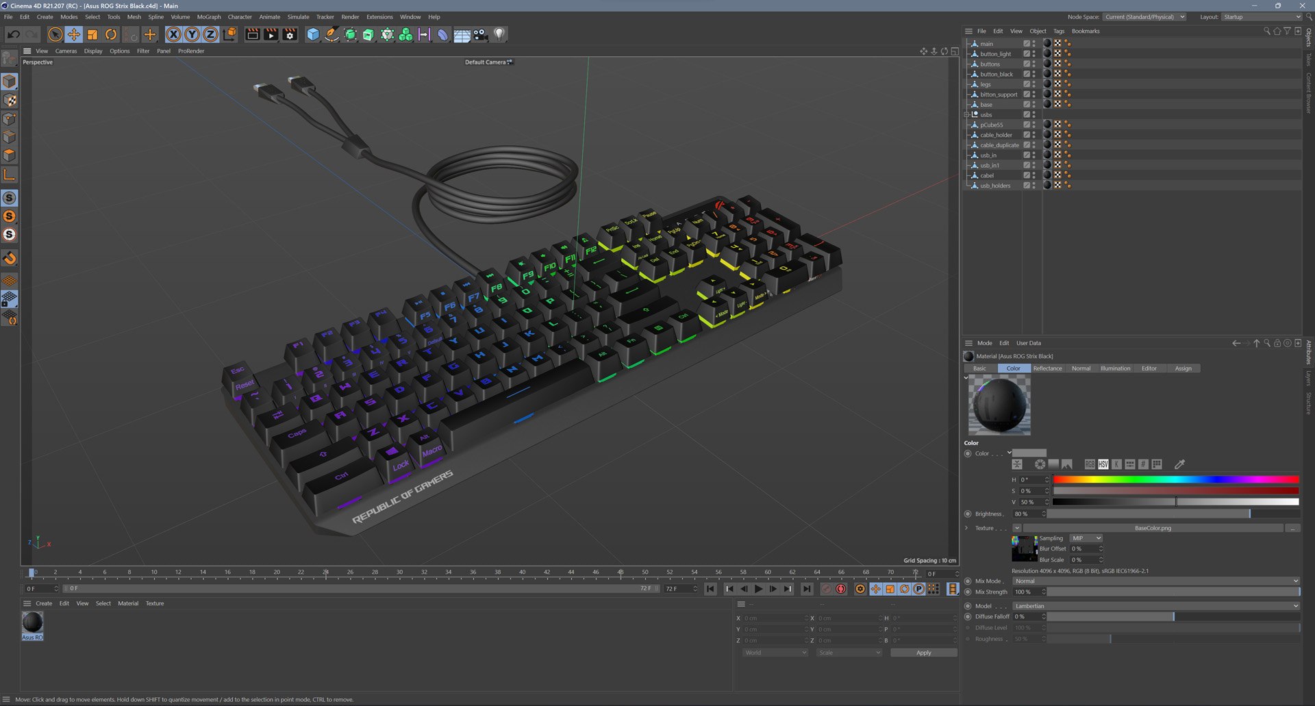 3D Asus ROG Strix Black Model - TurboSquid 2175363