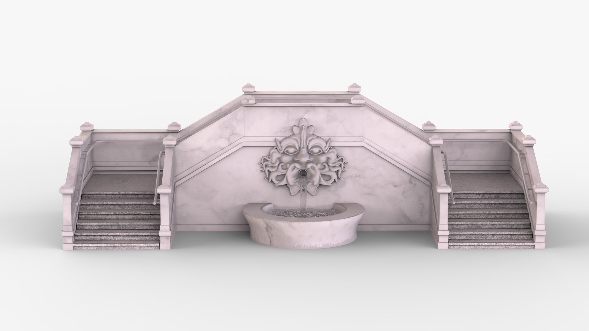 Castle Marble Staircase 3D Model - TurboSquid 2126971