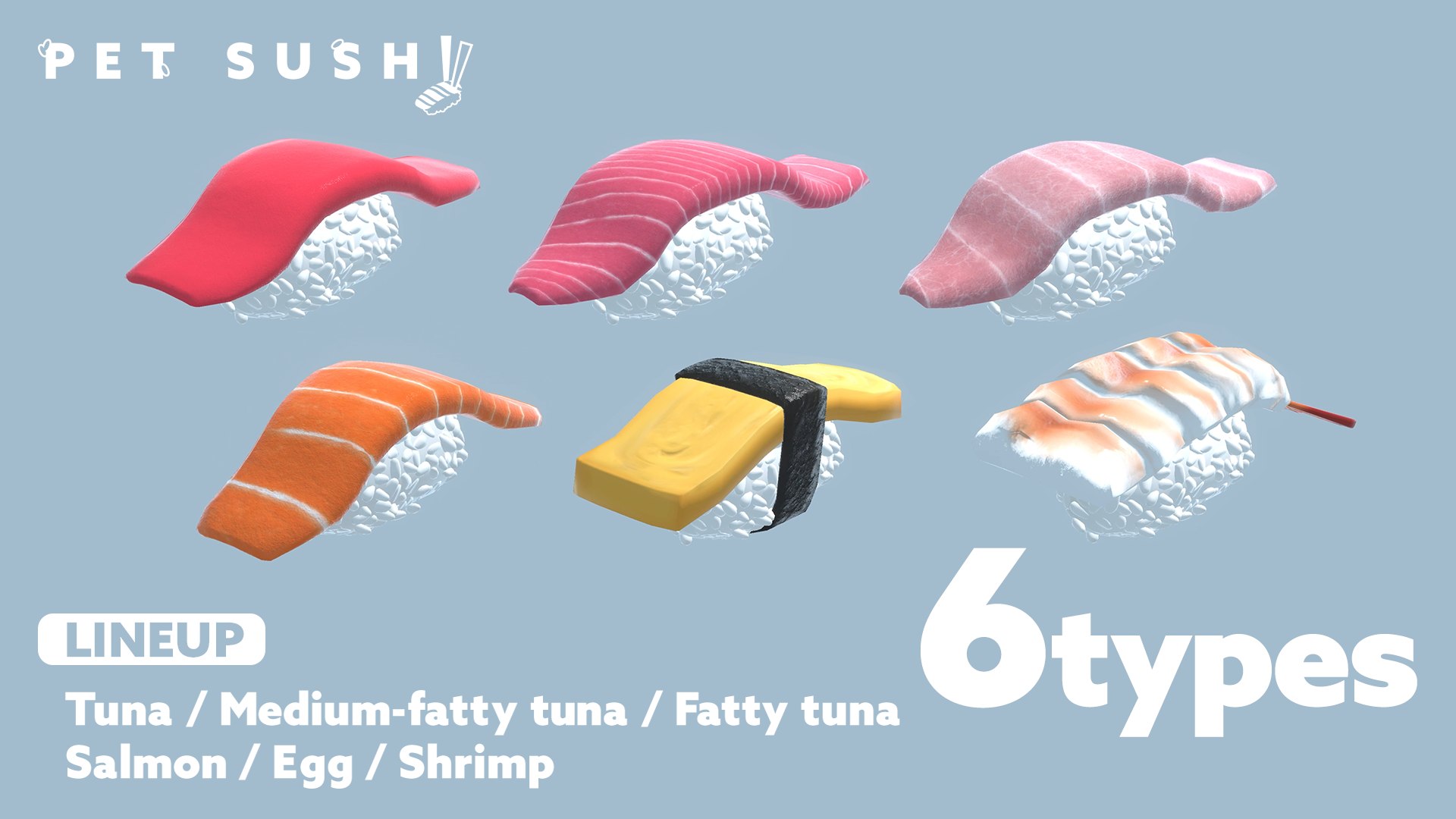 PET SUSHI Shrimp VRchat SDK3 3D model - TurboSquid 2074862