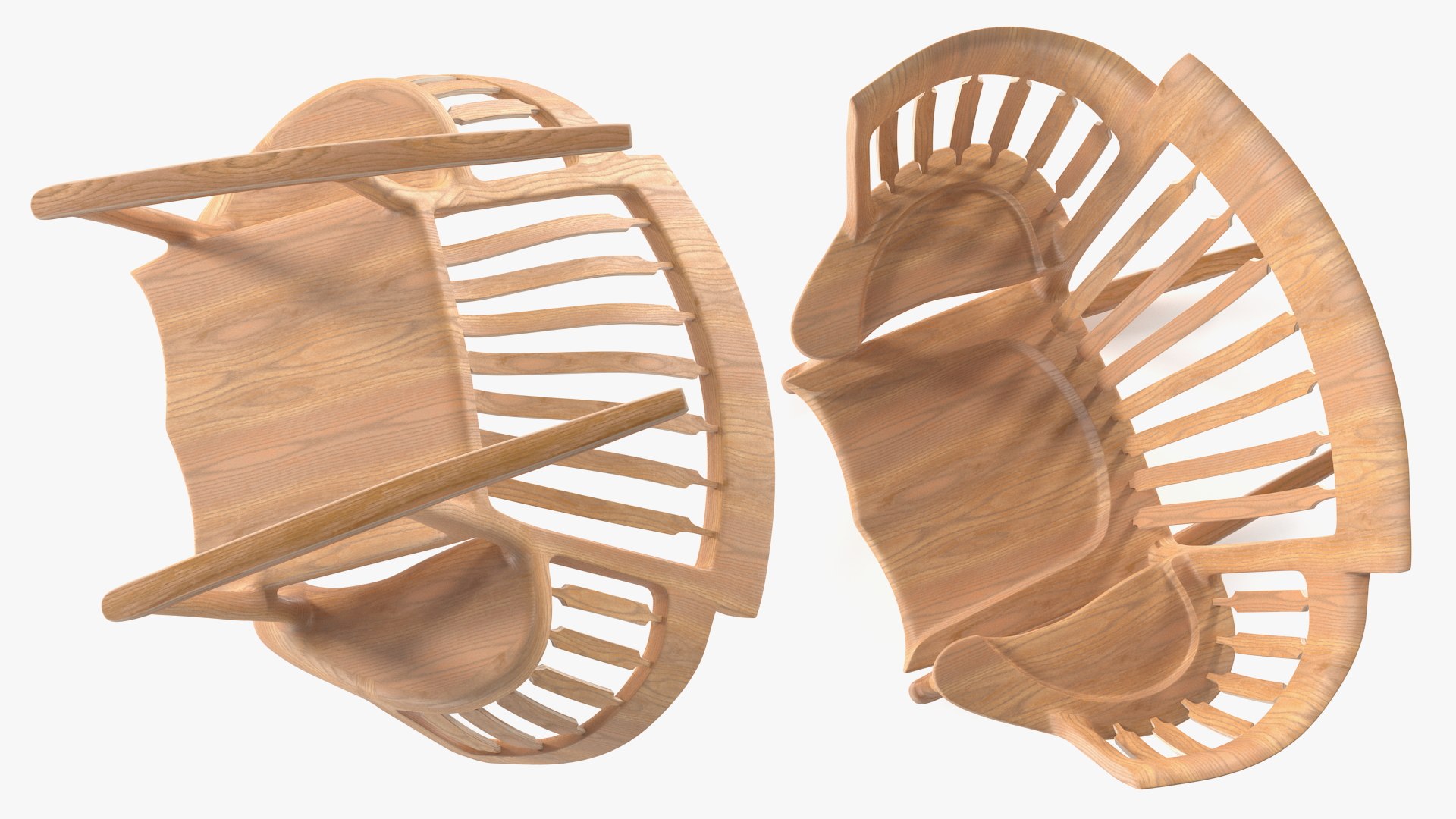 Triple Rocking Chair Model - TurboSquid 2050966