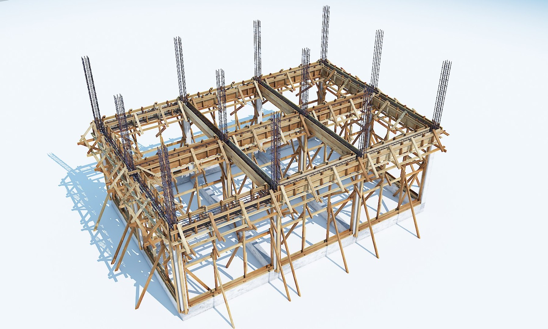 Structure House 3d Max