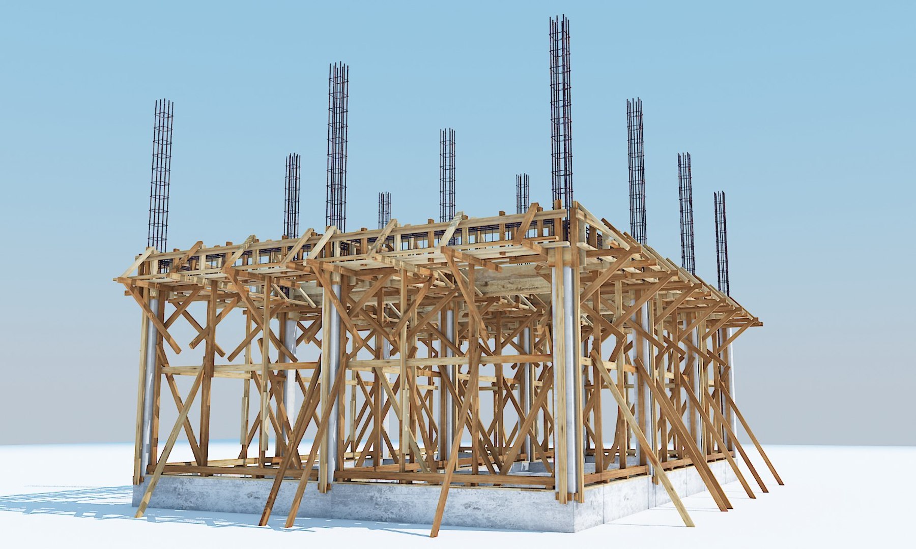 Structure House 3d Max