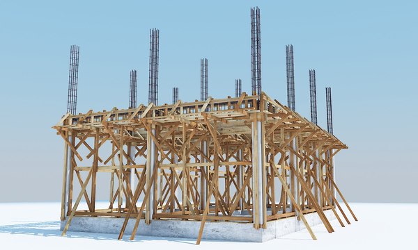 structure house 3d max