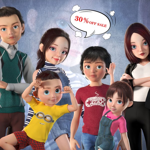 Cartoon Woman 3D Models for Download | TurboSquid