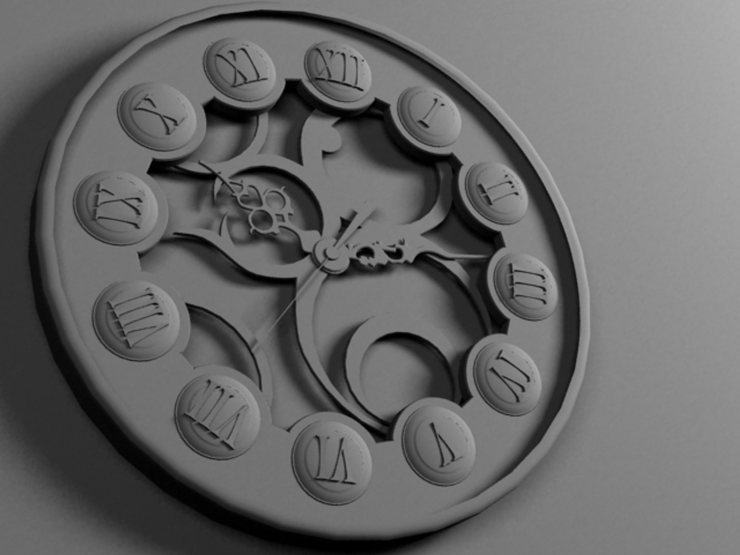 Classic Wall Clock 3ds