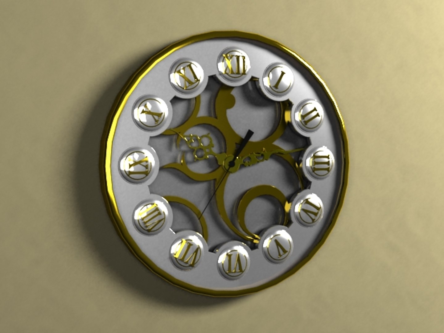 Classic Wall Clock 3ds