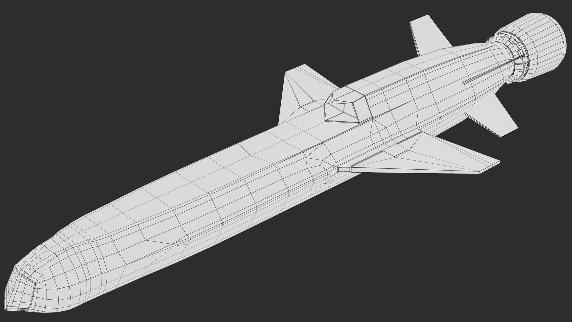 3D NSM Kongsberg Naval Strike Missile PBR - TurboSquid 2281051
