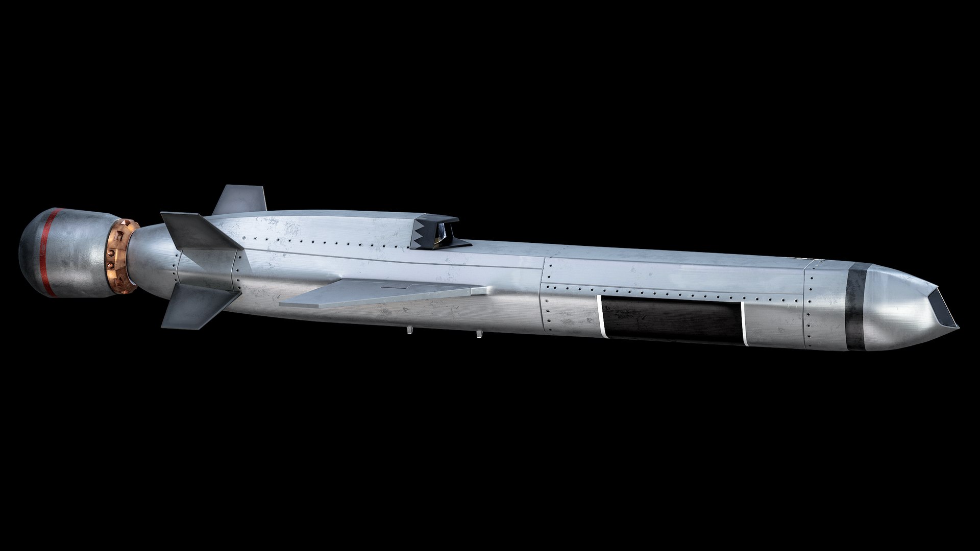 3D NSM Kongsberg Naval Strike Missile PBR - TurboSquid 2281051