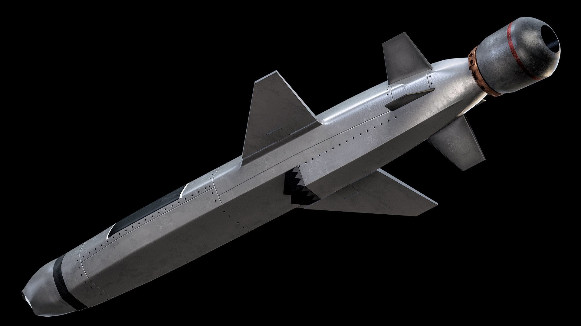 3D NSM Kongsberg Naval Strike Missile PBR - TurboSquid 2281051