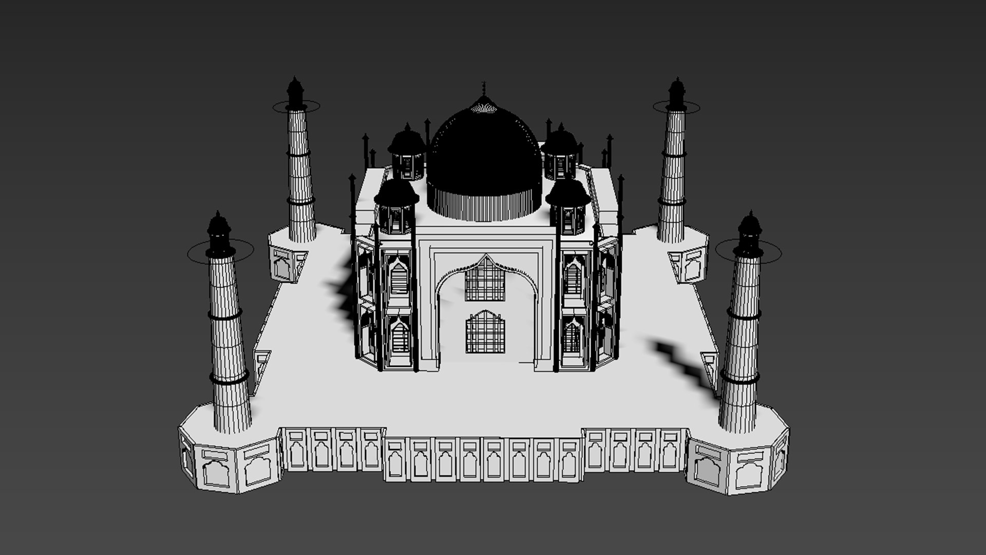 Taj Mahal 3D Model - TurboSquid 1493684