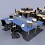 Office Workstation 3d Model