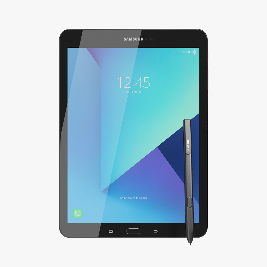 3d model realistic samsung galaxy tab