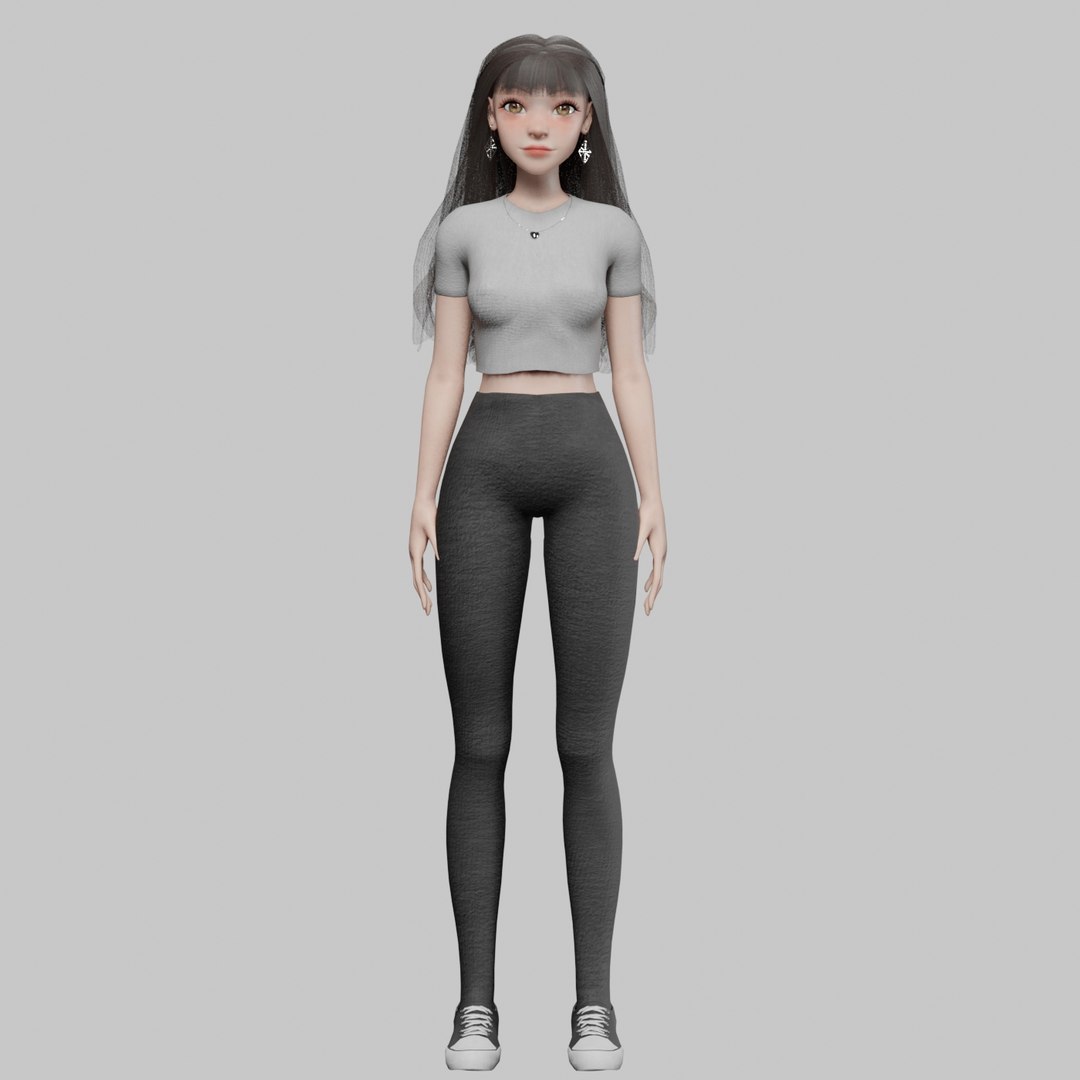 Teen Cute Woman V34844 3D Model - TurboSquid 2268921