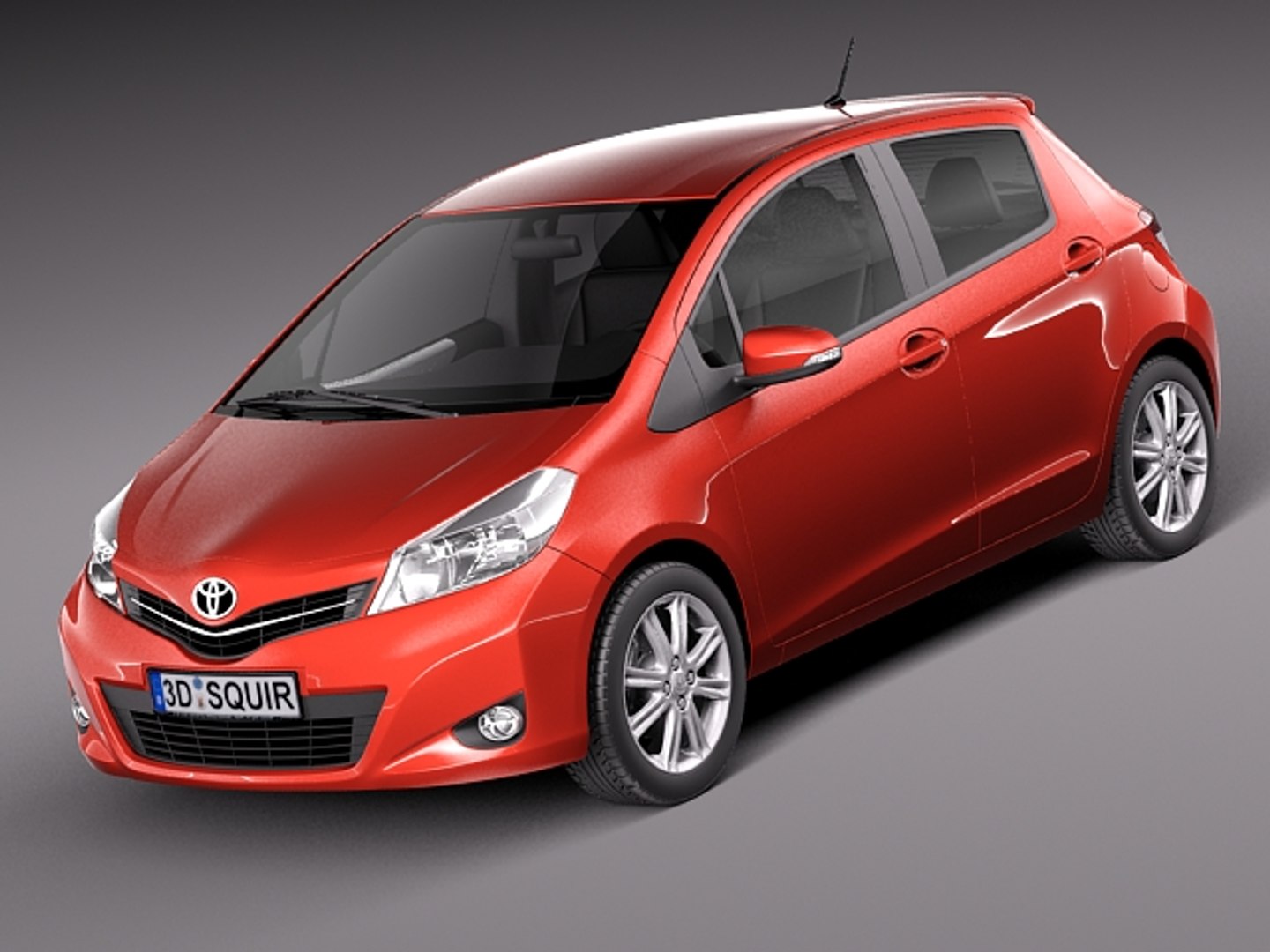 Toyota Yaris 2012 5-door 3d Max
