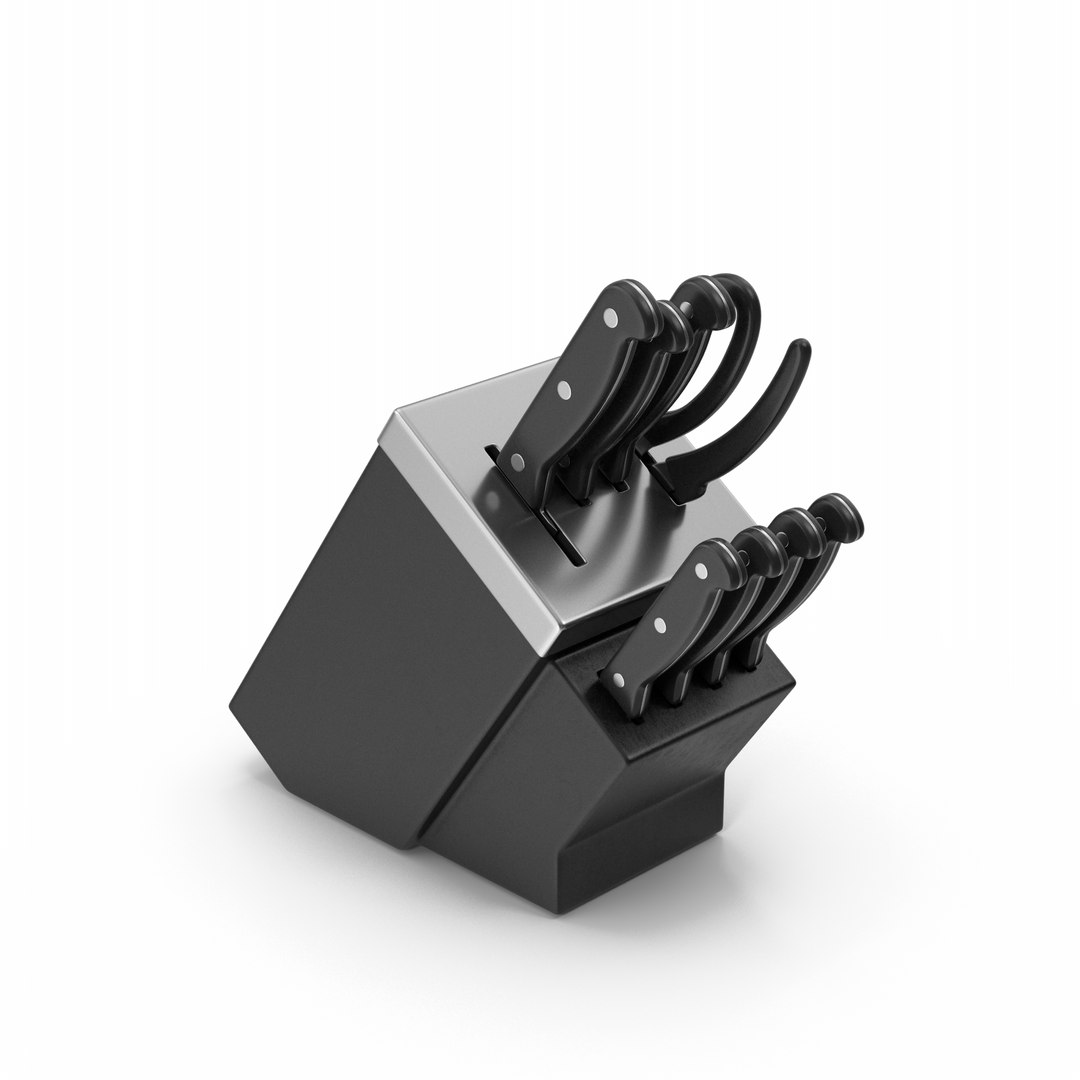 3D Model Knife Holder Set - TurboSquid 2003157