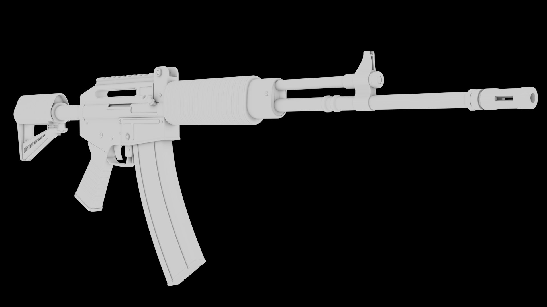 CAR-762 Custom Assault Rifle 3D Model - TurboSquid 2067692