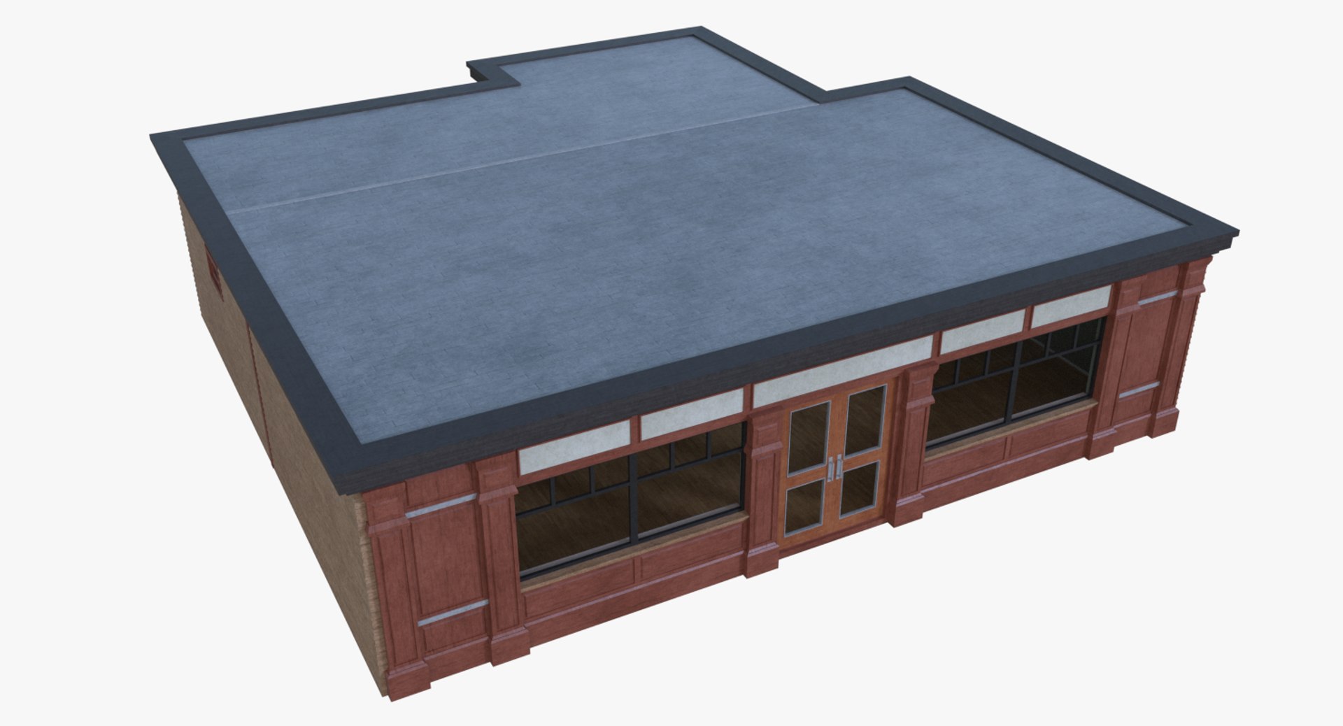 3d Model Bar Building Interior