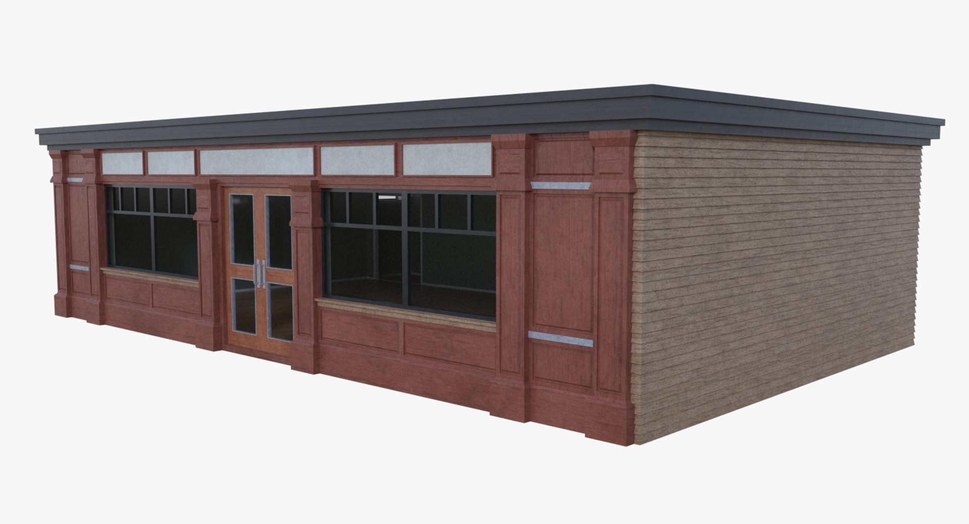 3d model bar building interior