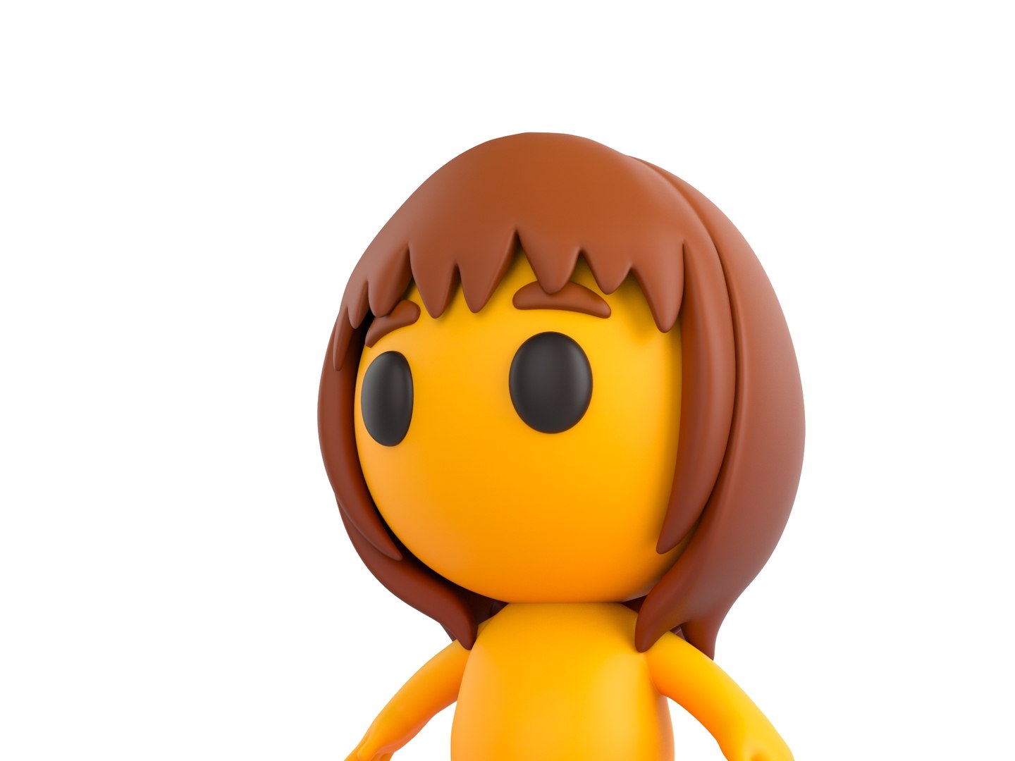 Little girl character 3D model - TurboSquid 1704126