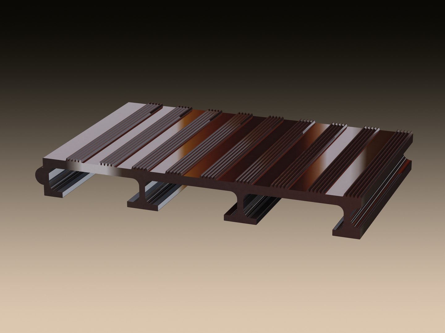 3D Aluminum Extruded Trailer Flooring Model - TurboSquid 2176281