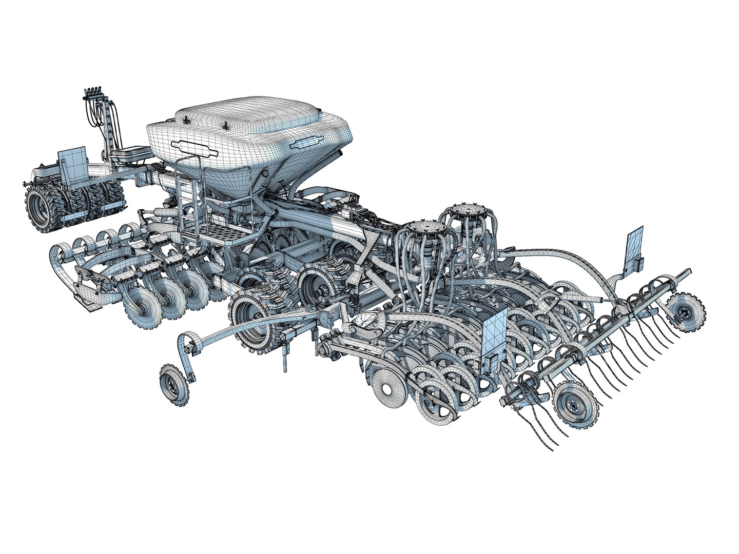 Seed Planter Machine Agricultural 3D Model - TurboSquid 1423956