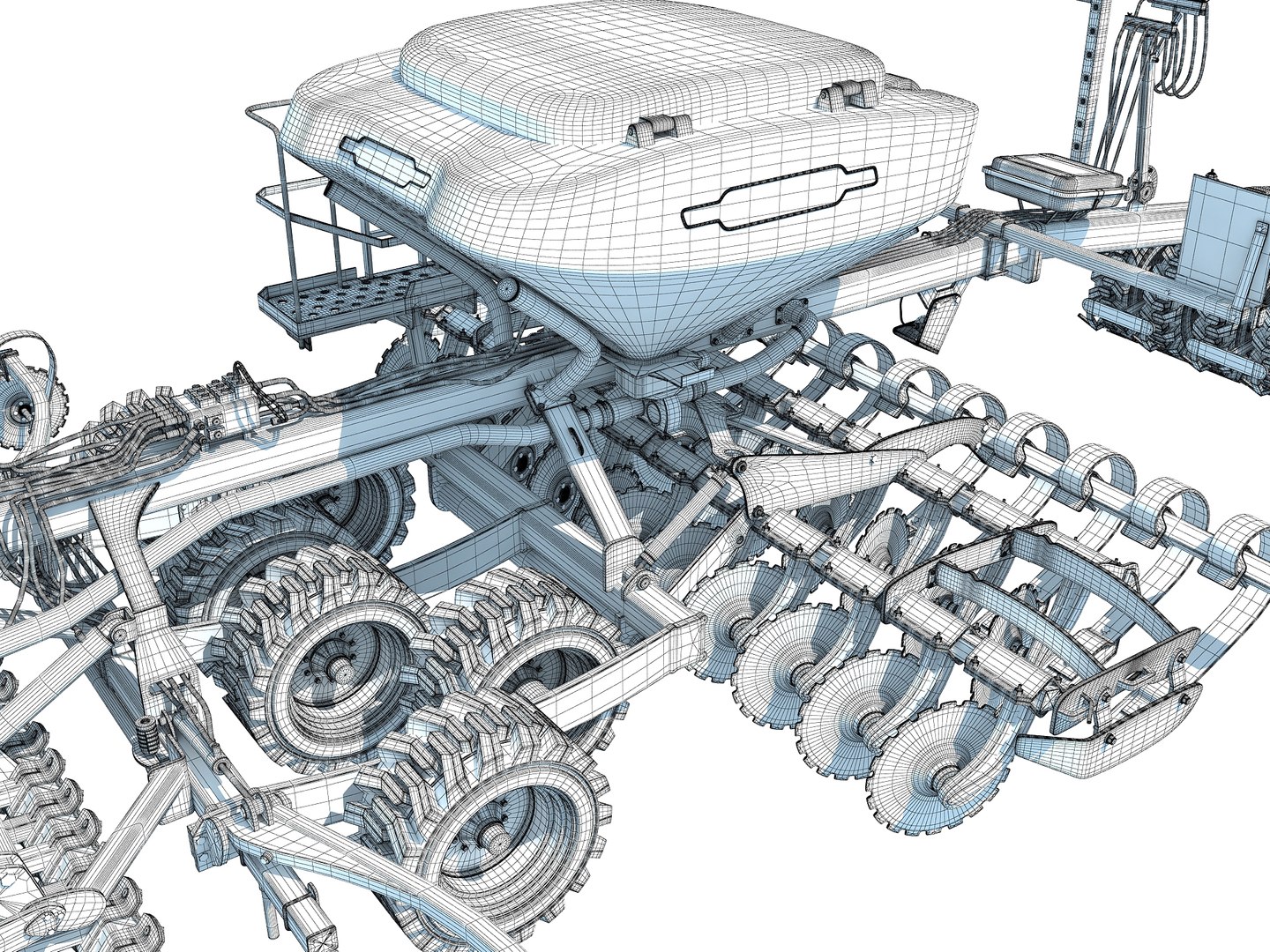 Seed Planter Machine Agricultural 3D Model - TurboSquid 1423956