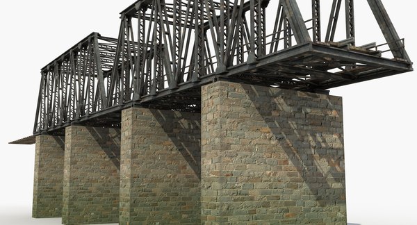 max modeled railway bridge