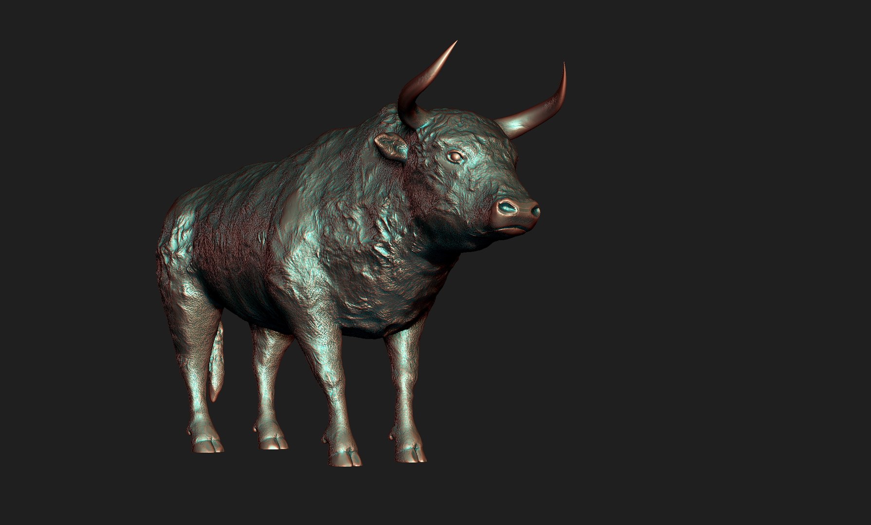 Bull 3D model - TurboSquid 2139715