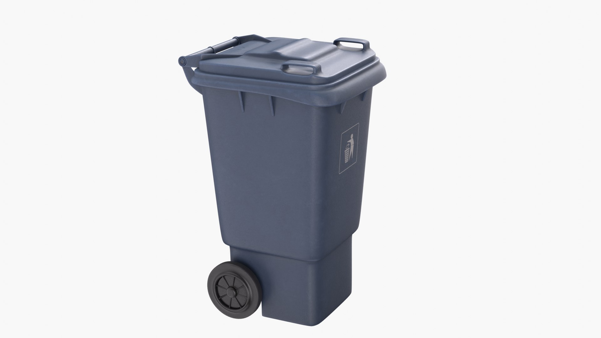 3D Standard Garbage Wheelie Bin - PBR 3D Model - TurboSquid 2337844