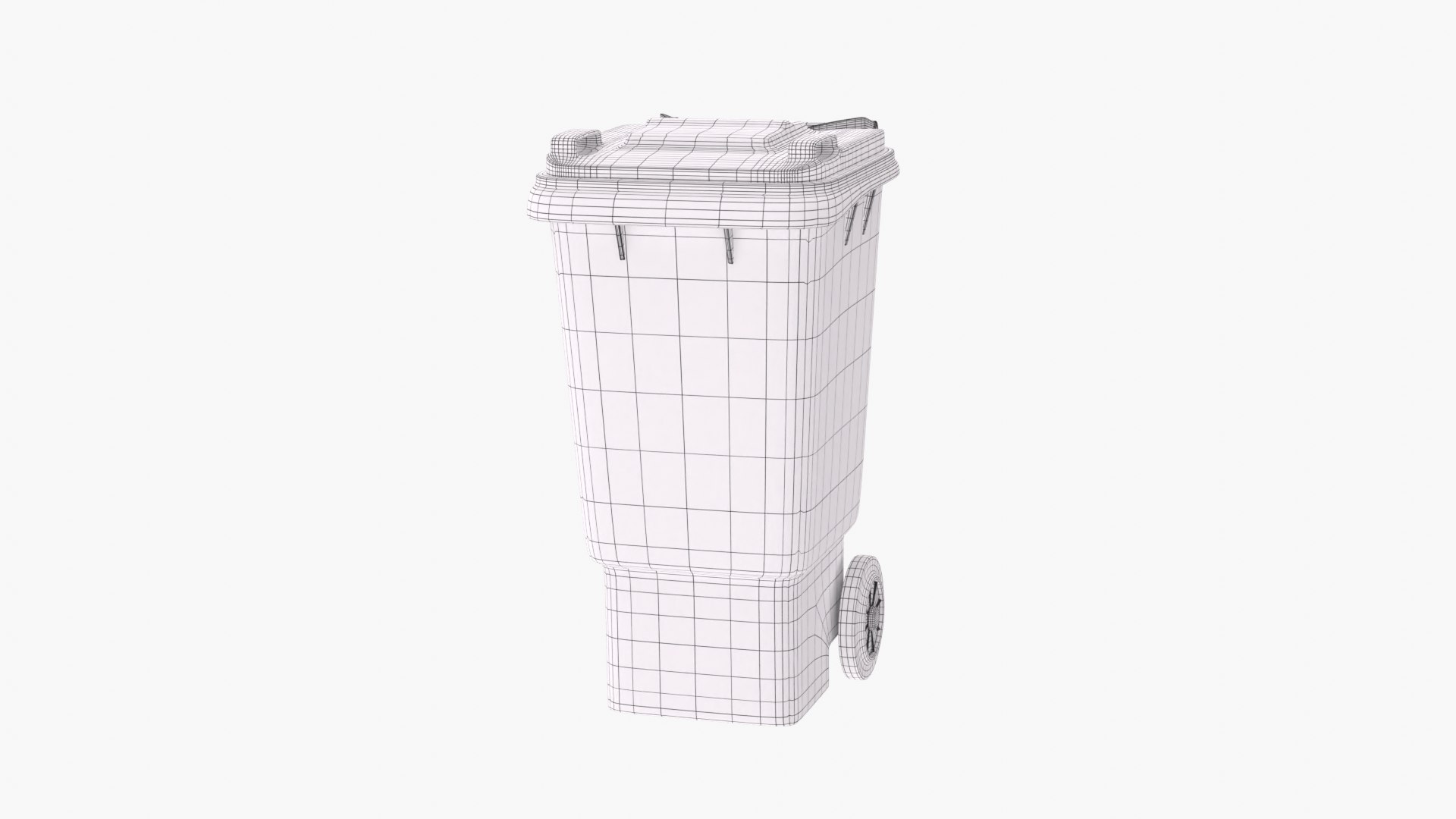3D Standard Garbage Wheelie Bin - PBR 3D Model - TurboSquid 2337844