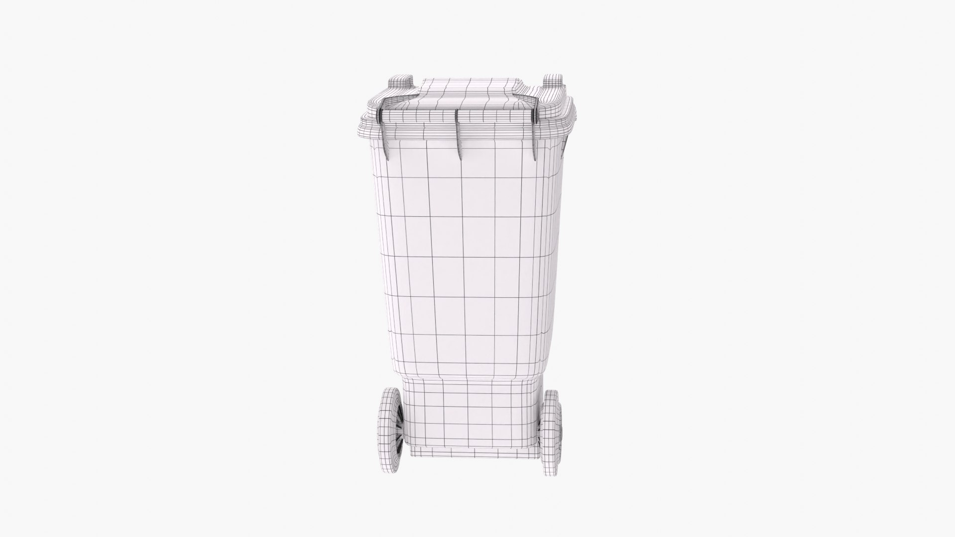 3D Standard Garbage Wheelie Bin - PBR 3D Model - TurboSquid 2337844