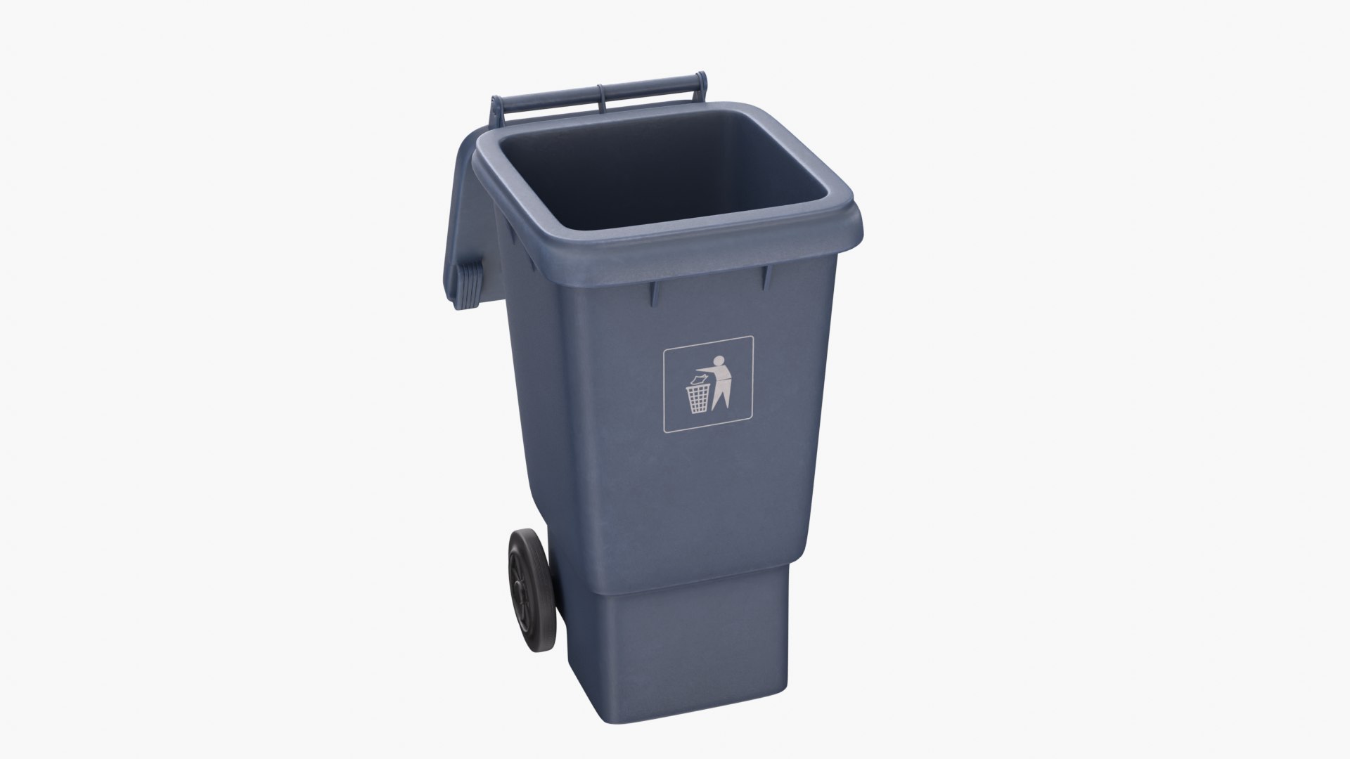 3D Standard Garbage Wheelie Bin - PBR 3D Model - TurboSquid 2337844