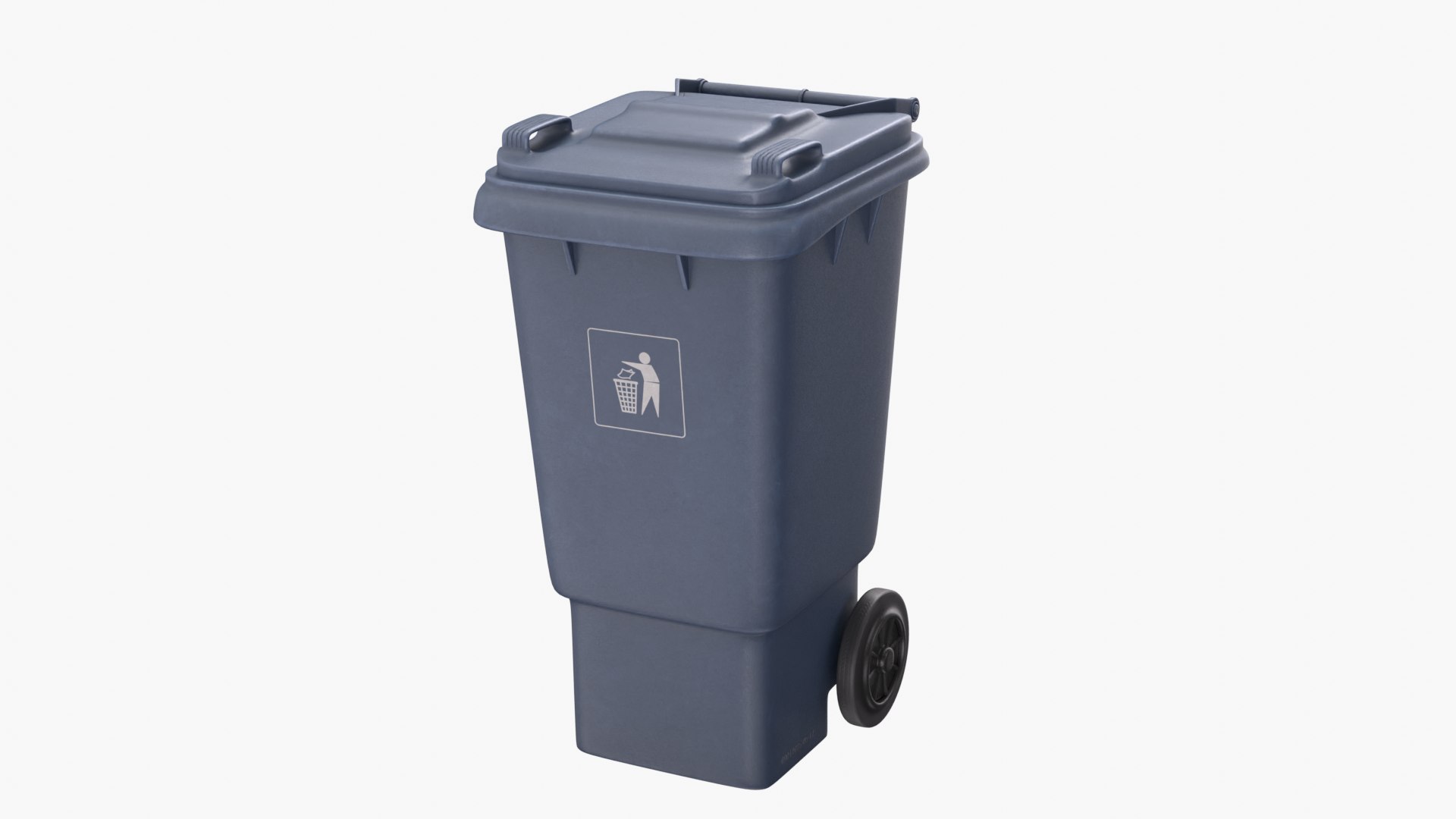 3D Standard Garbage Wheelie Bin - PBR 3D Model - TurboSquid 2337844