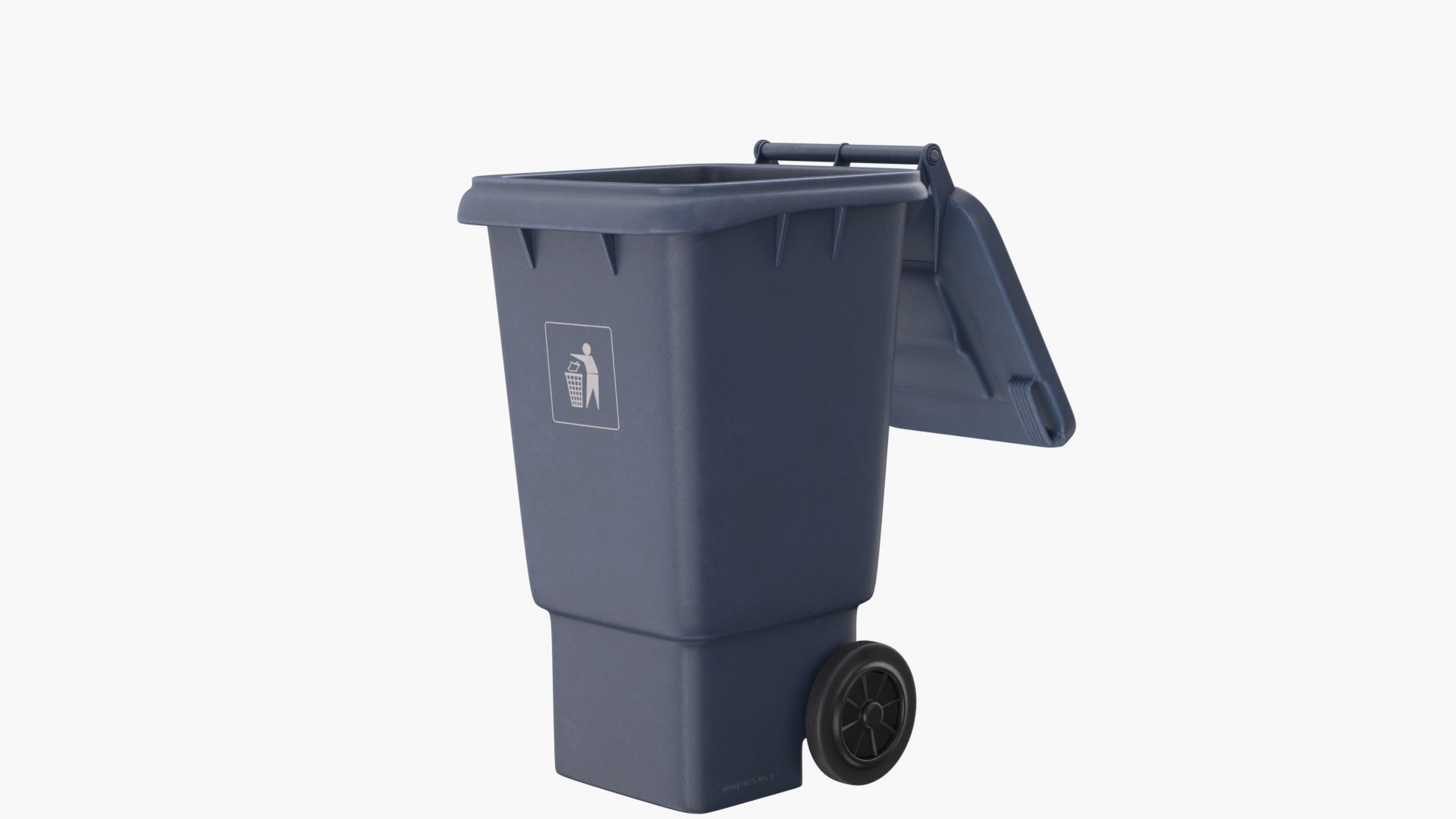 3D Standard Garbage Wheelie Bin - PBR 3D Model - TurboSquid 2337844