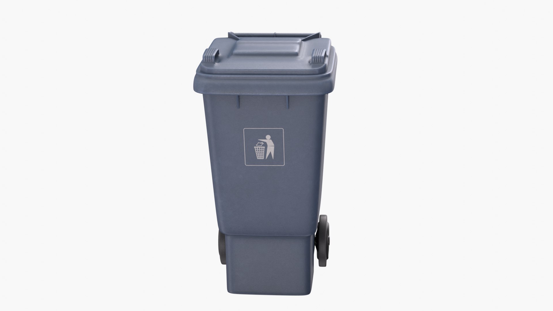 3D Standard Garbage Wheelie Bin - PBR 3D Model - TurboSquid 2337844