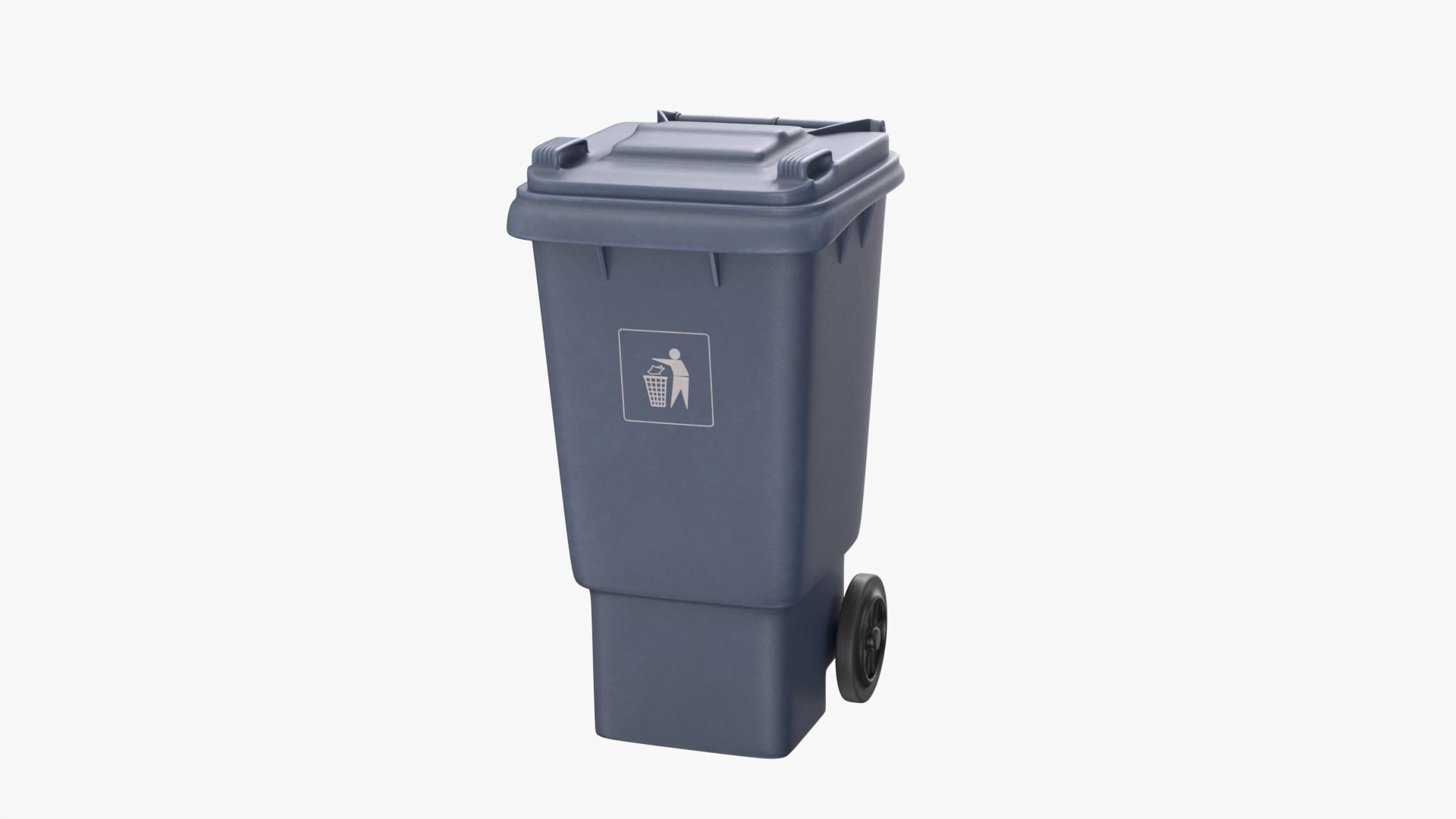 3D Standard Garbage Wheelie Bin - PBR 3D Model - TurboSquid 2337844