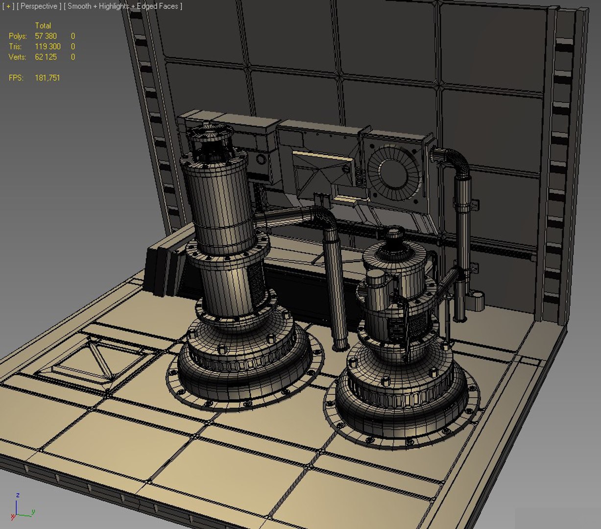 3d Sci-fi Elements Model