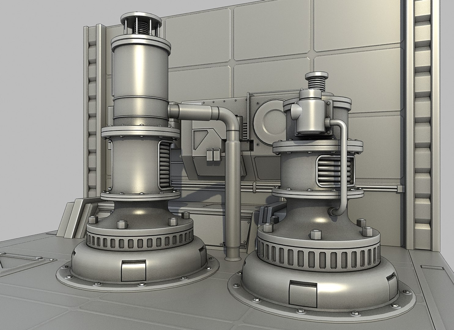 3d Sci-fi Elements Model