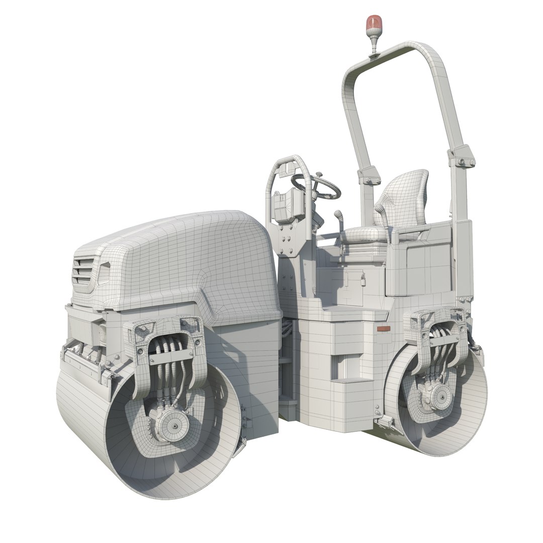 Tandem Road Roller Dynapac CC1200 VI 3D - TurboSquid 2248424