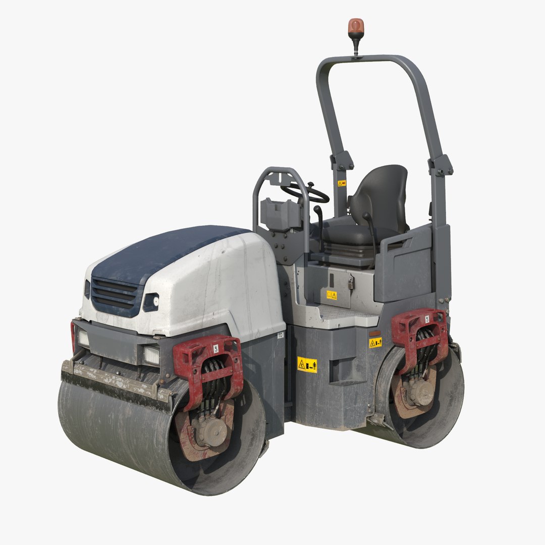 Tandem Road Roller Dynapac CC1200 VI 3D - TurboSquid 2248424