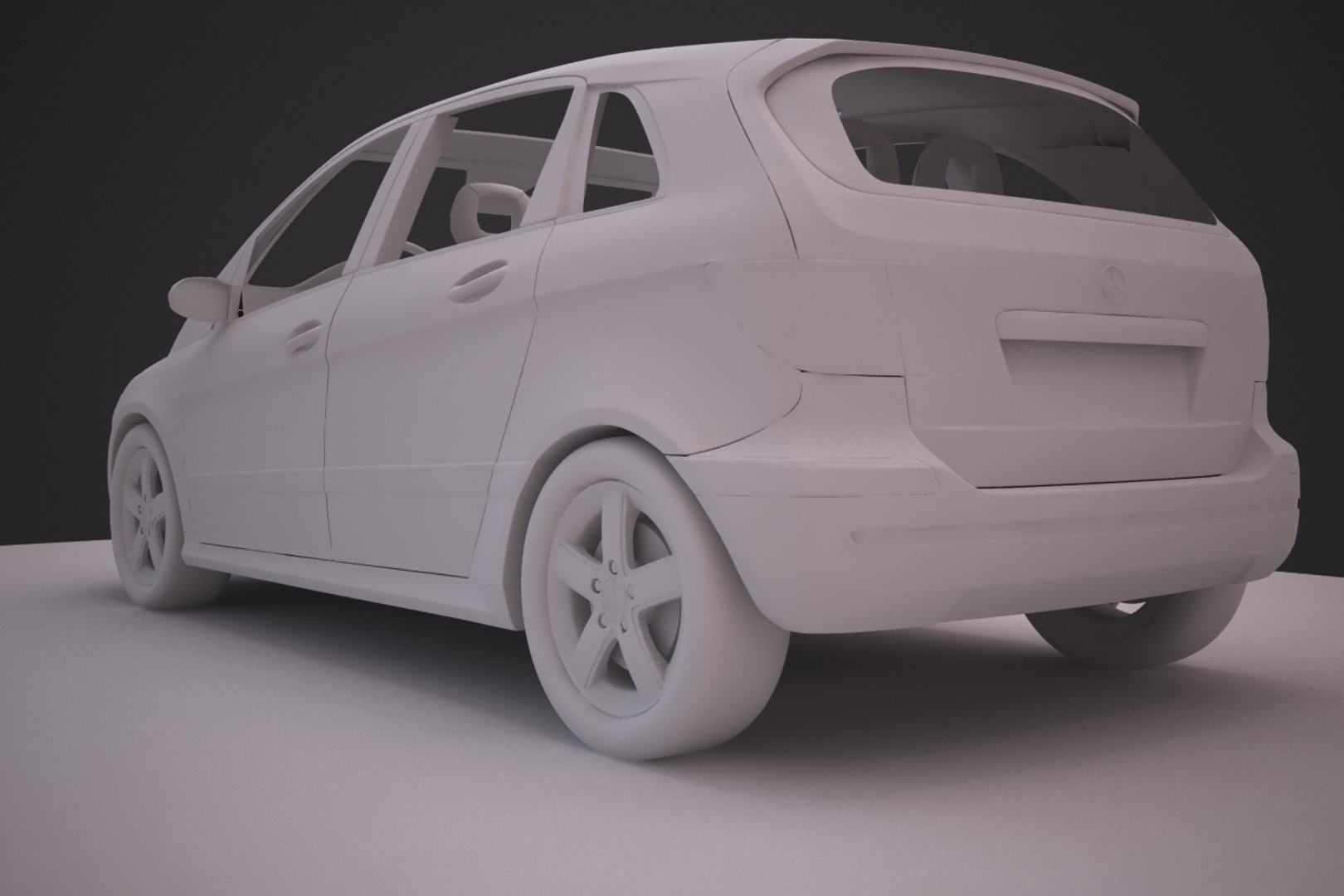 Mercedes Benz B Car 3d 3ds
