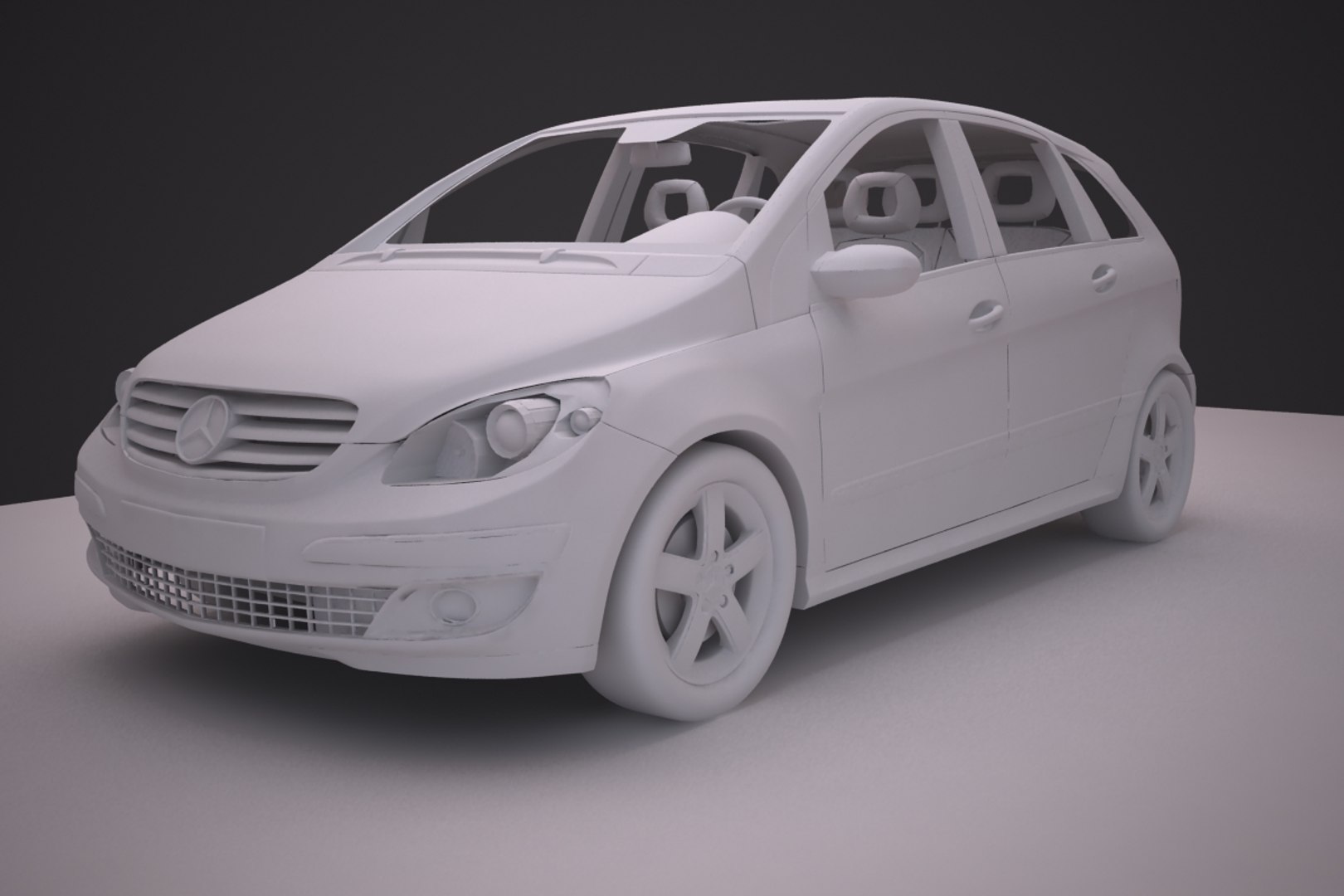 Mercedes Benz B Car 3d 3ds