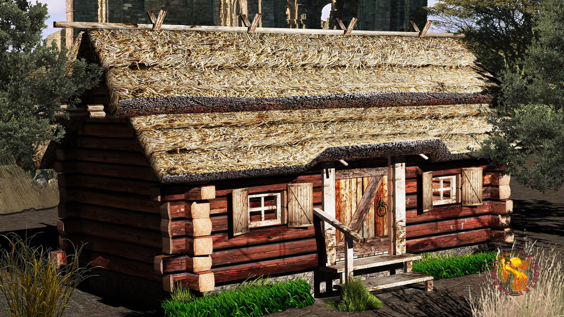 3d Model Country Cottage