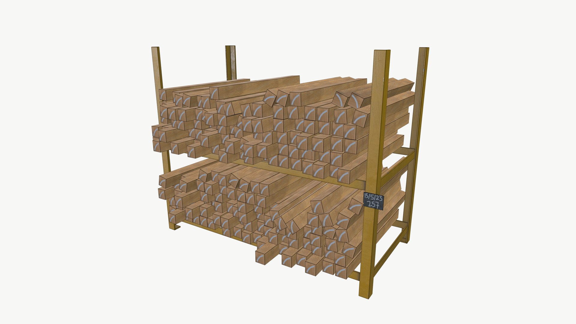 3D Wooden Block Rack - TurboSquid 2265835